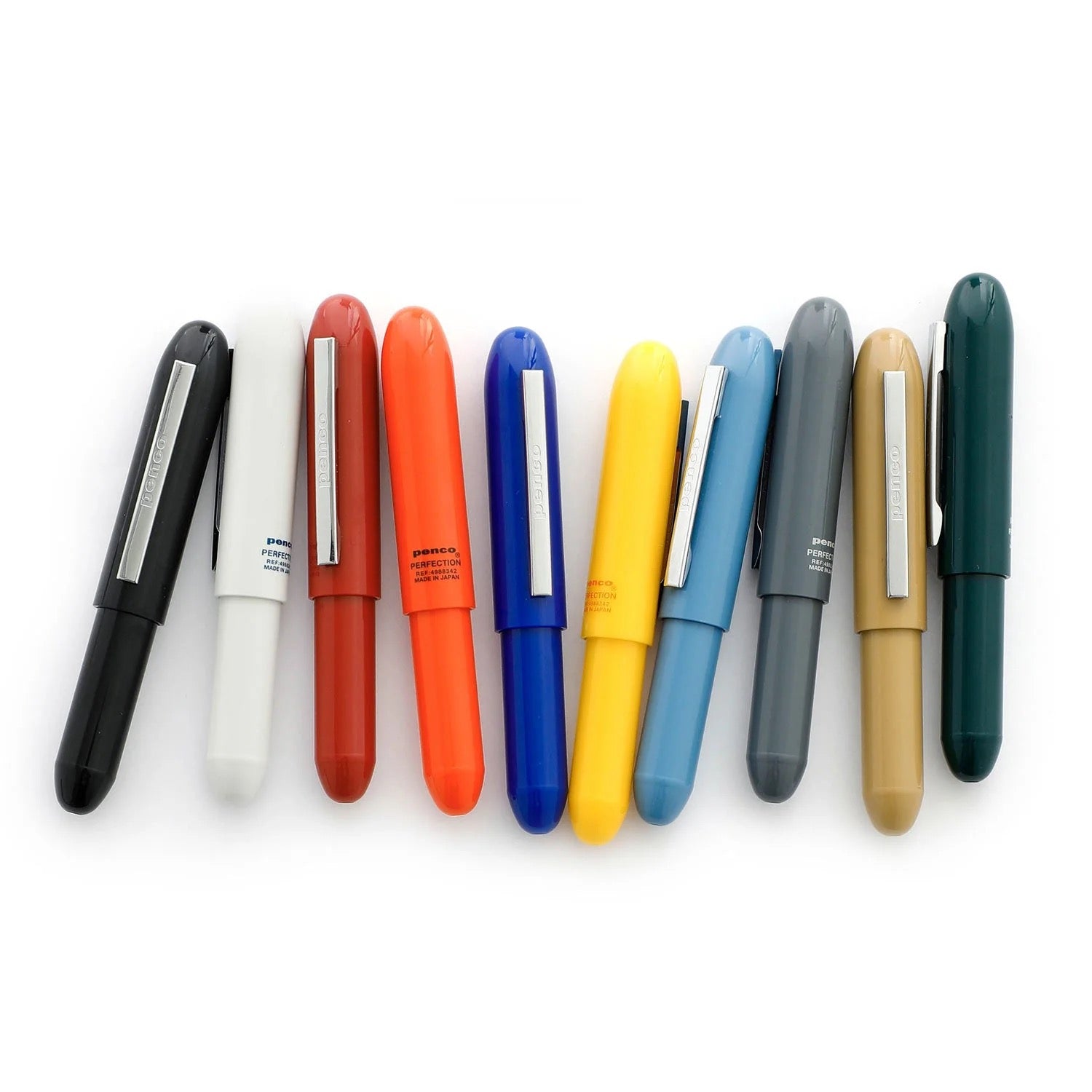 Perfection Lightweight Ballpoint Pocket Pen - 10 Color Bundle